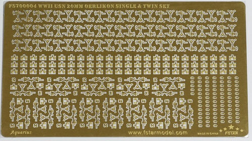 Five Star Model 700004 US Navy WWII 20mm Oerlikon Single & Twin Set