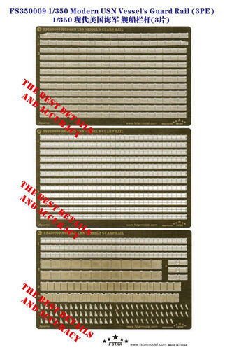 Five Star Model 350009 Modern US Navy Vessel's Guard Rail (3 x PE)