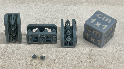 EMP3D 25171007 Światła obrysowe podstawa ASU-85 / T-55 (4 sztuki)