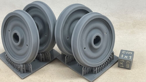 EMP3D 25010109 Koła Obręczowe 1000mm - Zużyte - 2 Sztuki