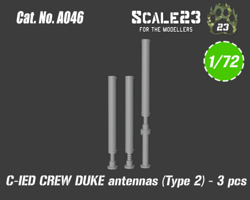 Scale23 72-A046 C-IED CREW DUKE antennas (Type 2) - 3 pcs