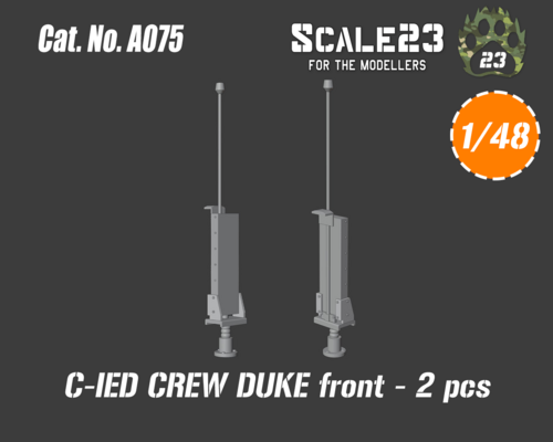Scale23 48-A075 Antenna C-IED CREW DUKE front - 2 pcs