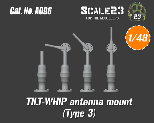 Scale23 48-A096 Anteny US / NATO składane (Typ 3 - 4 szt.)