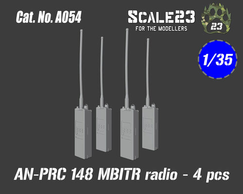 Scale23 35-A054 AN-PRC 148 MBITR radio - 4 pcs