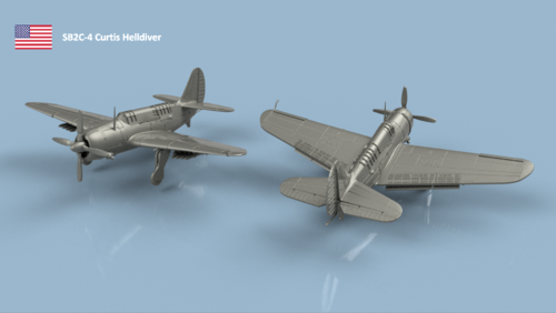 L'Arsenal 2.0 3D400483 Curtiss SB2C-4 Helldiver unfolded wings - 3D printing (5 pcs)
