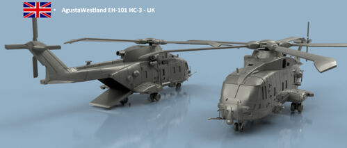L'Arsenal 2.0 3D400250 AgustaWestland EH-101 HC-3 - 3D printed (2 helicopters)