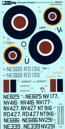 Aviaeology AOD320102 404 Sqn Bristol Beaufighters TF.X - Black Friday & Later Part 2