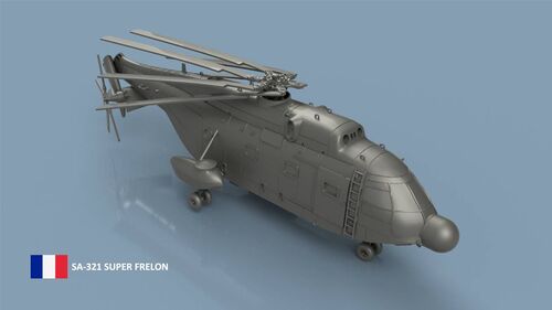 L'Arsenal 2.0 3D350396 Aerospatiale SA.321 Super Frelon folded blades - 3D printing (2 helicopters)