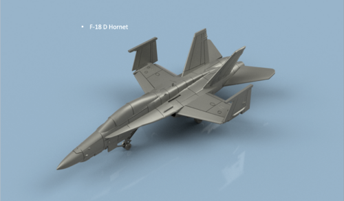 L'Arsenal 2.0 3D350244 McDonnell Douglas F-18 D Hornet folded wings - 3D printed (5 pcs)