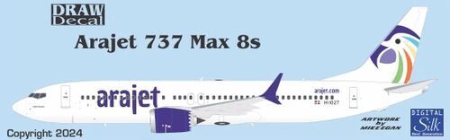 Draw Decal 20-737-211 Boeing 737 Max 8 - Arajet