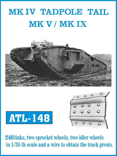FriulModel 148 Tracks for Mk.IV Tadpole Tail / MK.V and Mk.IX
