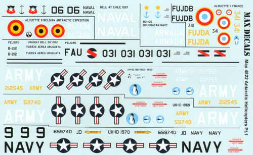 Max 4822 Antarctic Helicopters Part 1 (10 schemes)