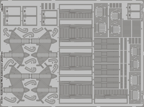 Eduard 72554 Sunderland Mk.I maintenance platforms ITALERI