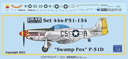 Draw Decal 44-P51-154 North American P-51 D - "Swamp Fox" (N5420V)