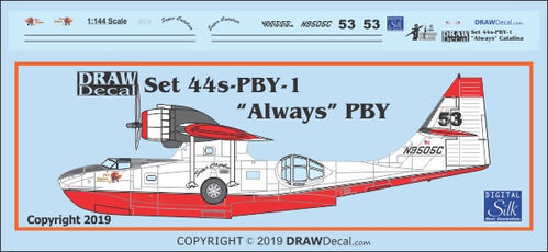 Draw Decal 44-PBY-01 Consolidated PBY-5A Catalina - from the movie "Always"