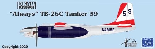 Draw Decal 44-B26-01 Douglas TB-26 C - Tanker 59