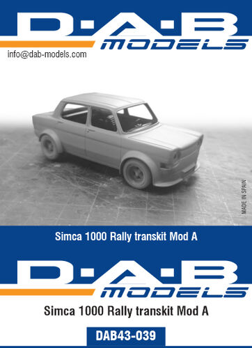 DAB Models 43-039 Simca 1000 Rally Transkit Mod A