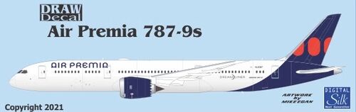 Draw Decal 44-787-27 Boeing 787-9 Dreamliner - Air Premia