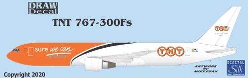 Draw Decal 44-767-53 Boeing 767-300F - TNT Airways
