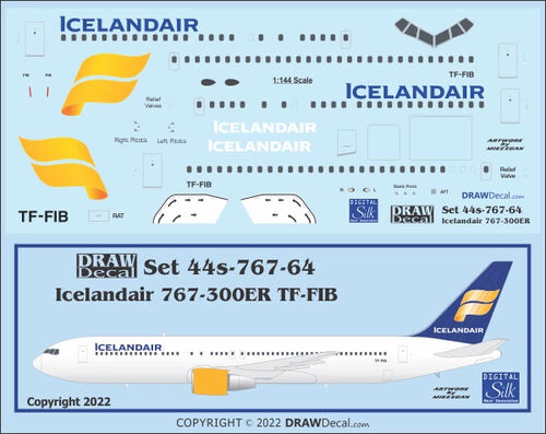 Draw Decal 44-767-64 Boeing 767-300ER - Icelandair