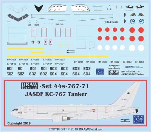 Draw Decal 44-767-71 Boeing KC-767 - JASDF Decals