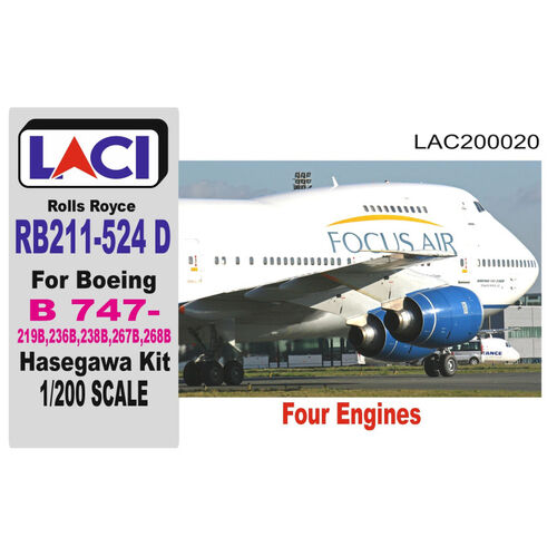 LACI 200020 Rolls Royce RB211-524 D For Boeing B 747-219B,236B,238B,267B,268B (For Hasegawa Kits)