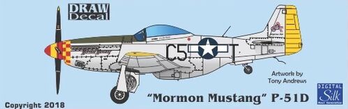 Draw Decal 32-P51-88 North American P-51 D -"Mormon Mustang" Gathering of Mustangs Legends 1999