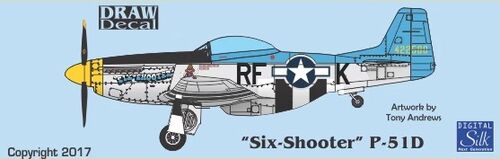 Draw Decal 32-P51-72 North American P-51 D - "Six-Shooter" Gathering of Mustangs and Legends (1999)
