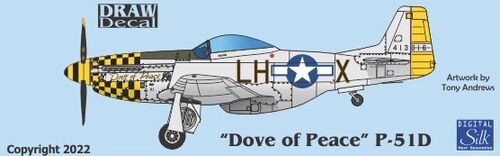 Draw Decal 24-P51-178 North American P-51 D - "Dove of Peace"