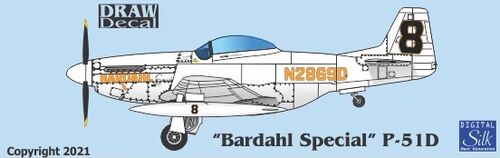 Draw Decal 32-P51-09 North American P-51 D - "Bardahl Special" (1964 Version)