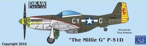 Draw Decal 32-P51-44 North American P-51 D - "The Millie G" Gathering of Mustangs and Legends