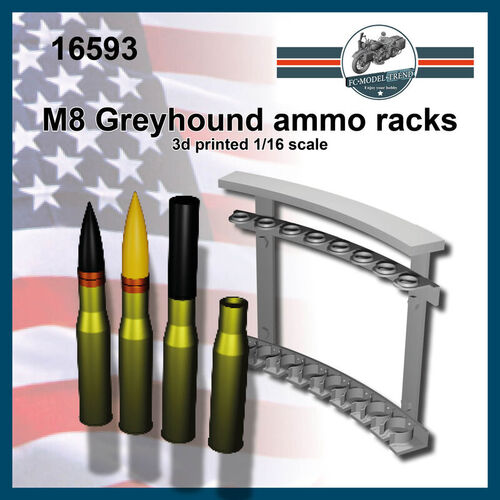 FC ModelTrend 16593 M8 Greyhound Ammo Racks