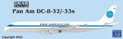 Draw Decal 20-DC8-20 Douglas DC-8-32/33 - Pan Am