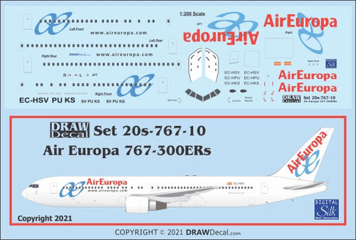 Draw Decal 20-767-10 Boeing 767-300ER - Air Europa