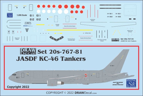 Draw Decal 20-767-81 KC-46 A - JASDF Tankers Decals