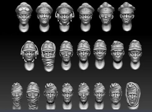 Peddinghaus-Decals 48187 21 German Heads
