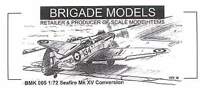 Brigade 7205 Supermarine Seafire Mk.XV Conversion Set (for Italeri 0094 Spitfire Mk.IX kits)
