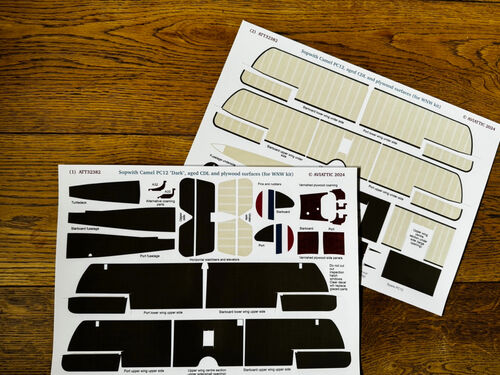 Aviattic ATT32382 Sopwith Camel PC12 'dark' - aged CDL & plywood surfaces (for Wingnut Wings kits)