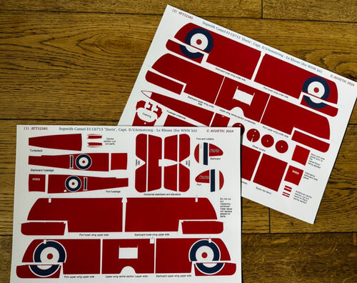 Aviattic ATT32385 Sopwith Camel F.I - C6713 'Doris', Capt. D.V. Armstrong - le Rhone engine (for Wingnut Wings kits)