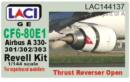 LACI 144137 General Electric CF6-80E1 Thrust Reverser Open for Revell Airbus A330 kit