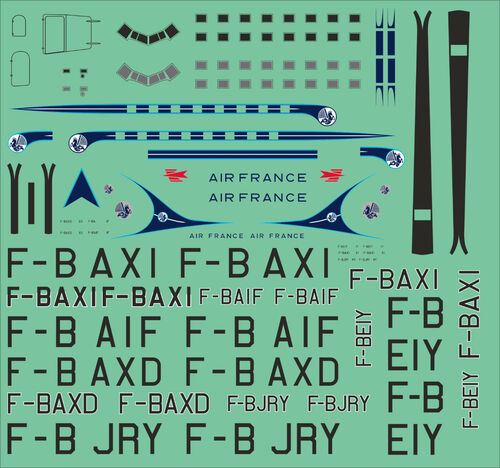 Lima Oscar Decals 144-012 Douglas DC-3 - Air France Decals