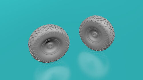 EMP3D 99160904-90 Koła Gumowe - Typ 2.1 - 6 Sztuk - 9,00mm Średnicy