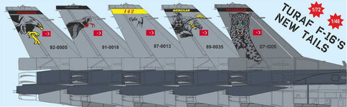 Babibi Models 01019 Lockheed Martin F-16 C/D Block 30/40/50/50M/50+ with NEW Turkish Tail Arts