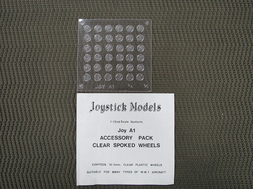 Joystick A1 Clear Vacformed Spoked Wheels (18mm x 10.5mm)