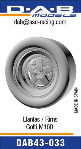 DAB Models 43-033 Gotti M160 Rims
