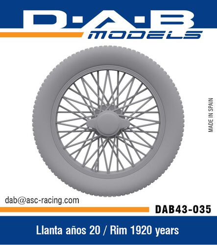 DAB Models 43-035 Wire Rims (1920)