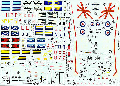 Modeldecal 093 RAF Gloster Meteor NF.11/NF.12 and BAe Hawk T.1 Decals