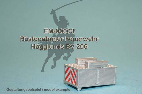 MR Modellbau 90003 firefighter container for Hägglunds BV 206 (for Trident kits)