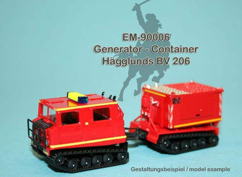 MR Modellbau 90006 Generator container for Hägglunds BV 206 (for Trident kits)