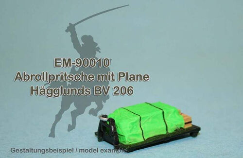 MR Modellbau 90010 Flatrack with canvas for Hägglunds BV 206 (for Trident kits)
